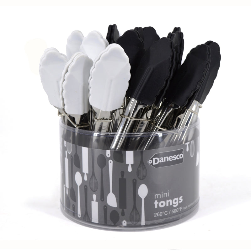 Danesco Mini Tongs, Black/White – Kitchen Boutique Canada