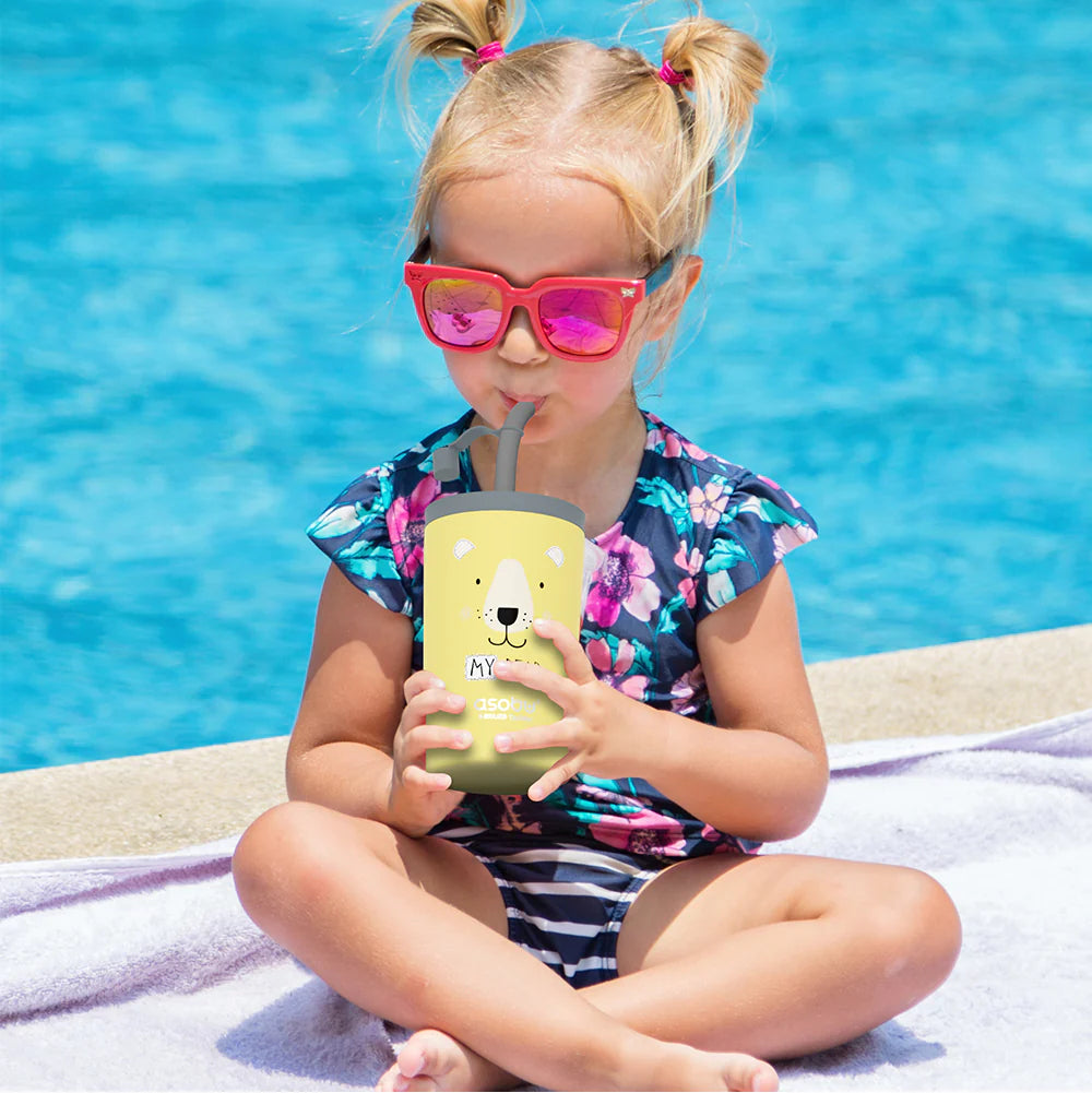 Asobu Mini Sippy Travel Cup 12oz, Yellow Bear – Kitchen Boutique Canada