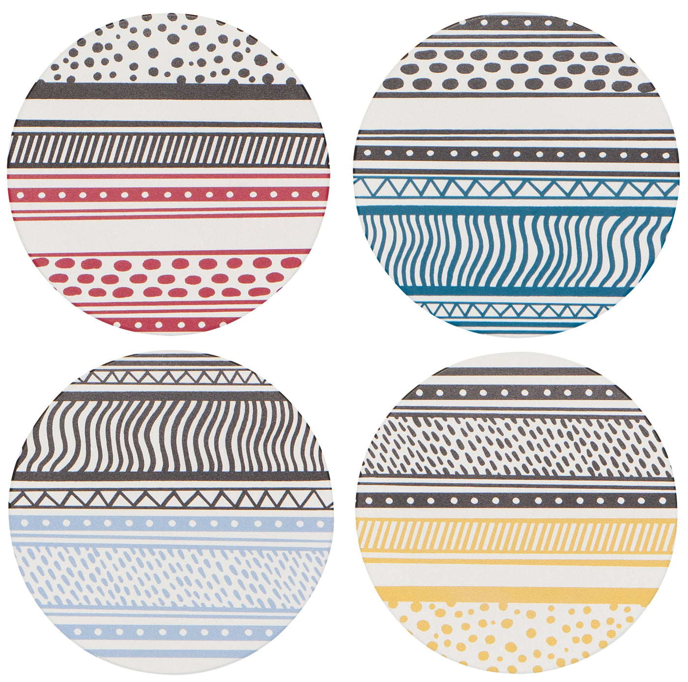 Danica Now Designs Soak Up Coasters Set of 4, Meridian – Kitchen ...